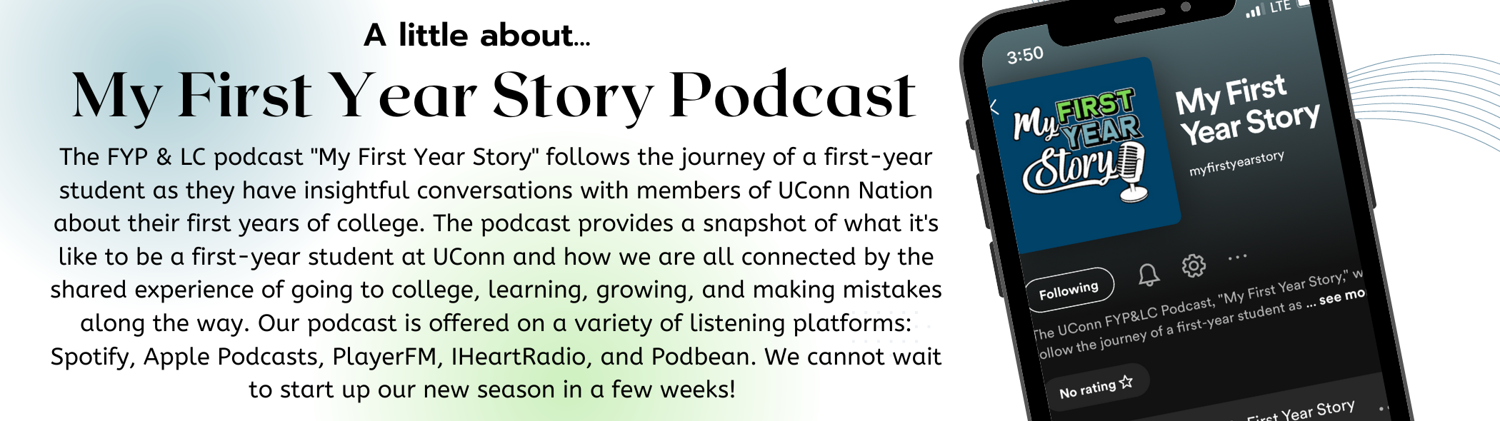 My First Year Story Podcast | First Year Programs | Learning ...
