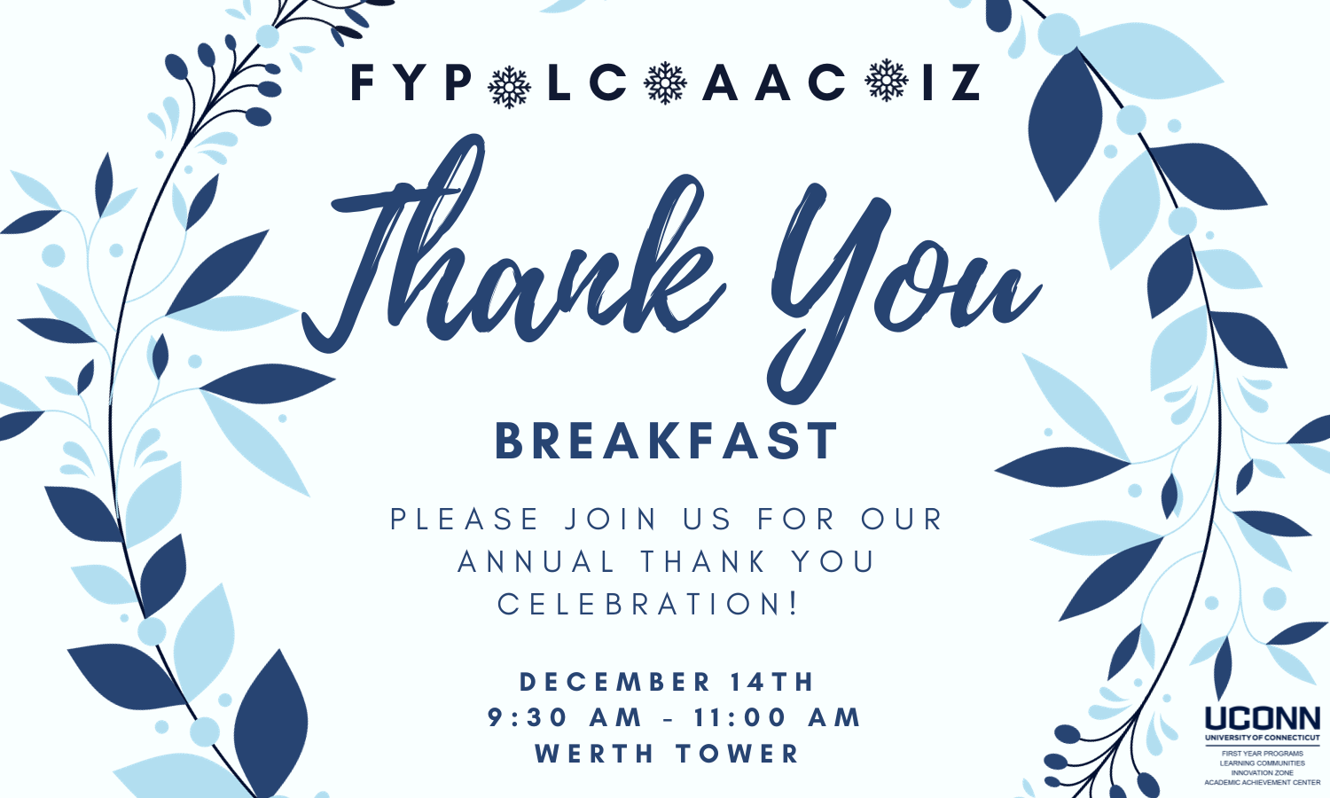 Thank You Breakfast 2023 | First Year Programs | Learning Communities ...